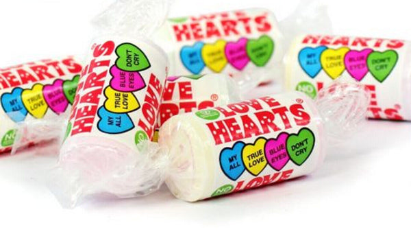 Swizzels Mini LOVE HEARTS Roll Sweets Wedding Favours Retro Party Bag ...